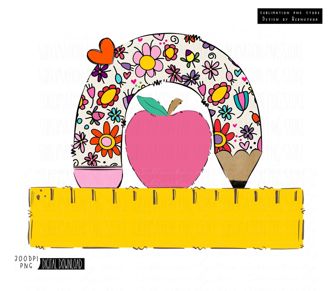 Teacher Png, Teacher Name Frame Png, Teacher Apple Png, Back to School ...