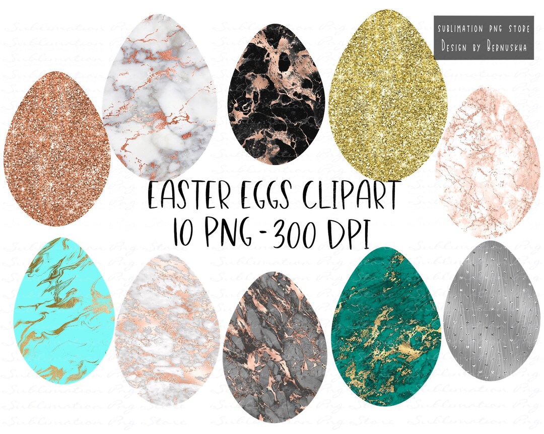 Easter Eggs Png Clipart, Marble Eggs Png, Gold Glitter Eggs Png, Easter ...