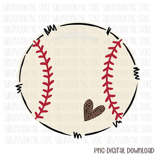 Baseball Heart - Etsy