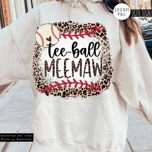 Tee-ball Meemaw Png Sublimation Design Download, Tee-ball Meemaw Png ...