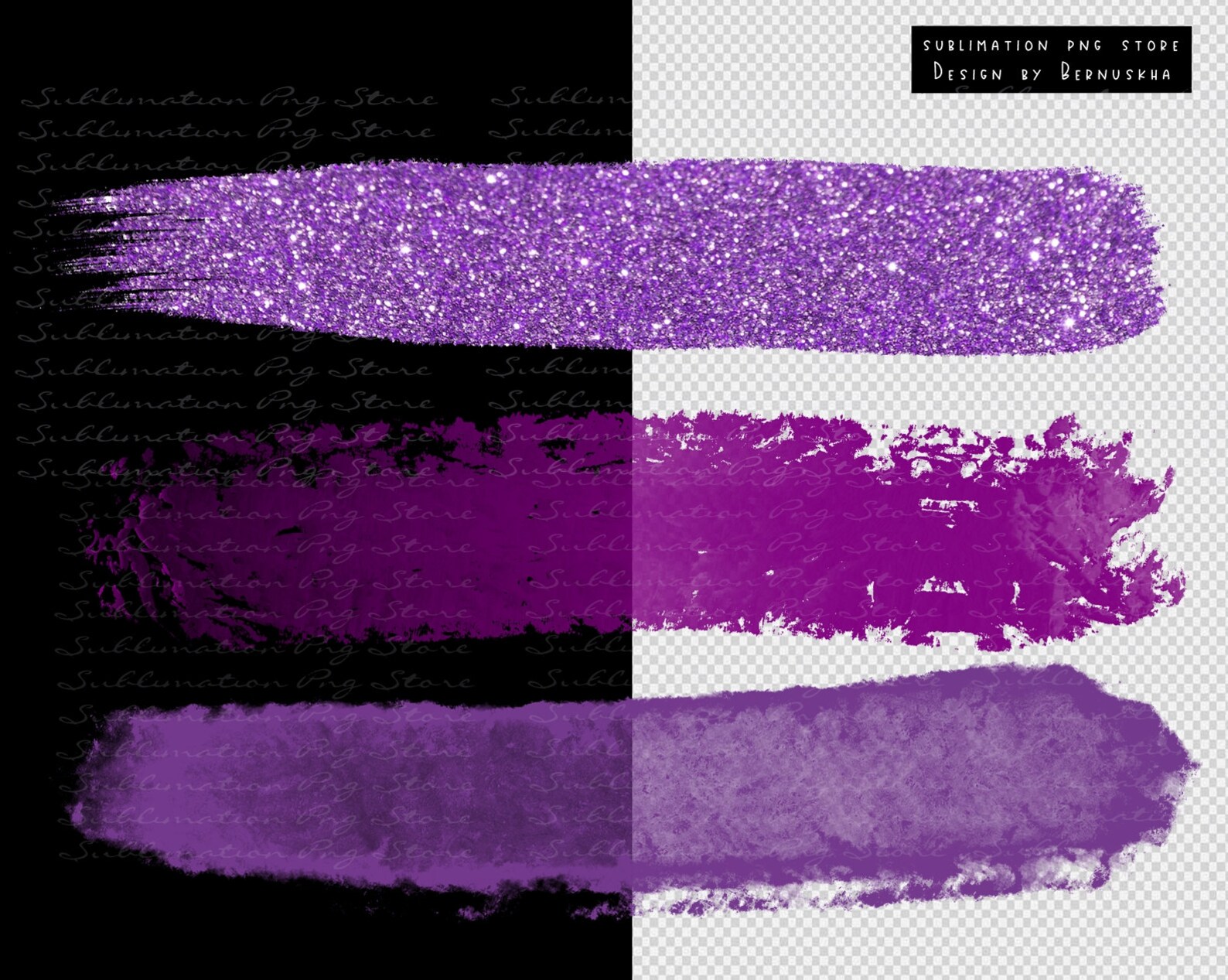 Purple Brush Strokes Clipart Paint Brush Strokes Png Clipart - Etsy