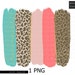 Leopard Brush Stroke Png Background Sublimation Design, Leopard Cheetah ...