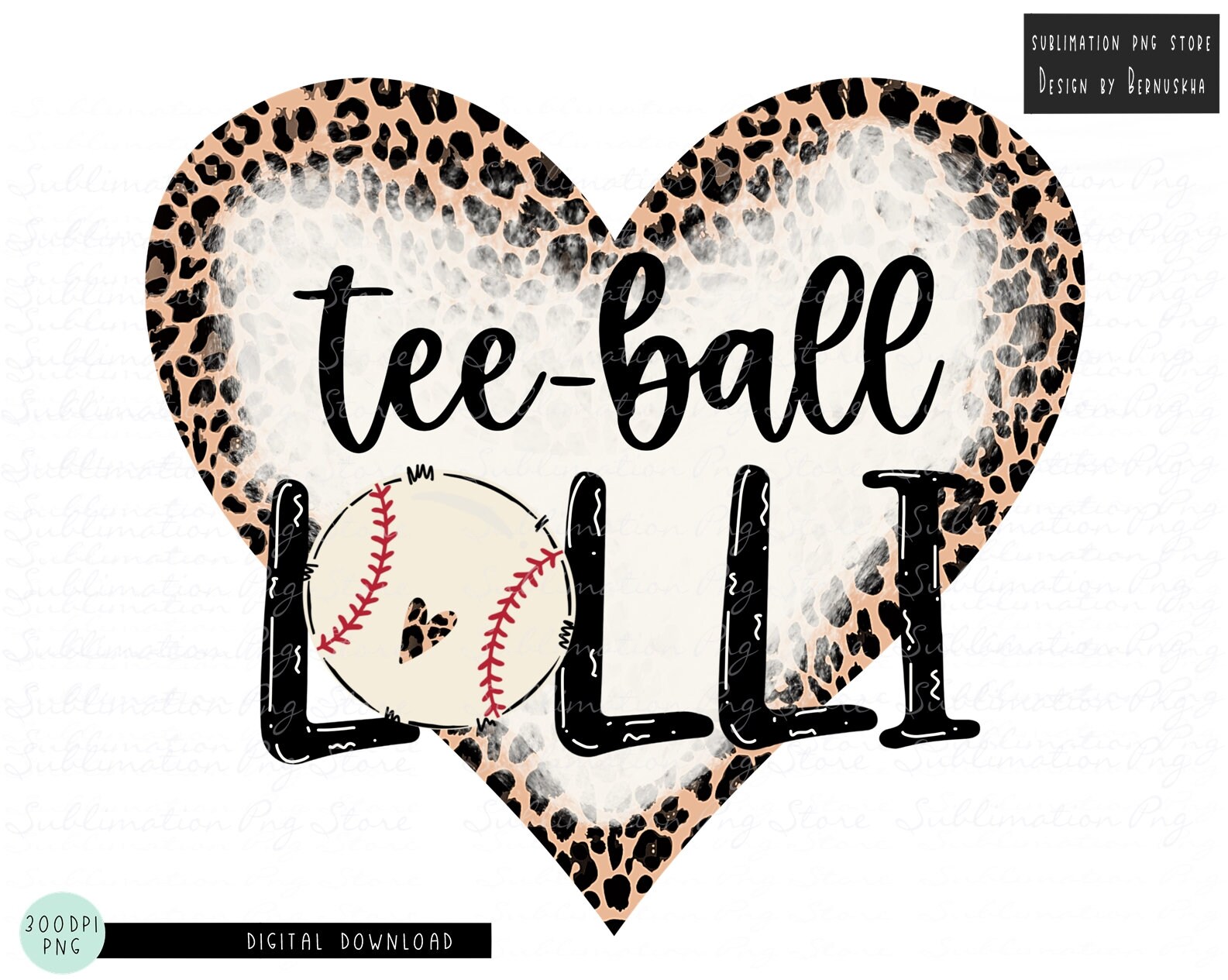 Tee-ball Lolli Png Sublimation Design Download Tee-ball Lolli | Etsy