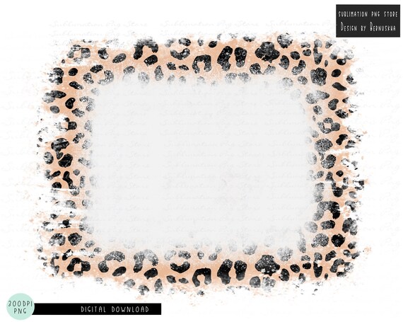 Distressed Leopard Background Sublimation Design Download - Etsy