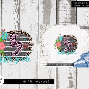 Fifth Grade Leopard Back to School Png Sublimation Design Download ...