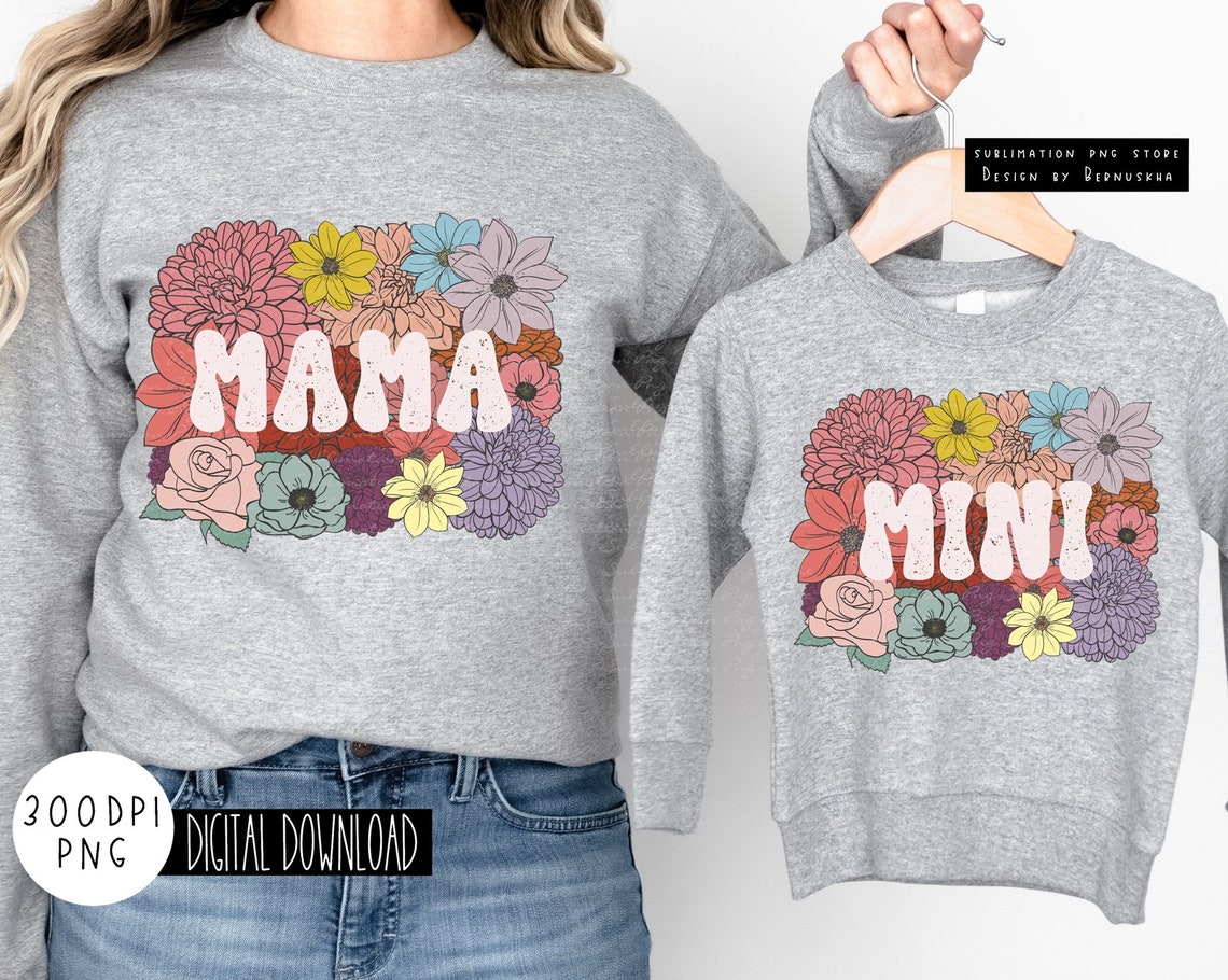 Mama Mini Png Mama and Mini Png for Sublimation Mama Mini - Etsy