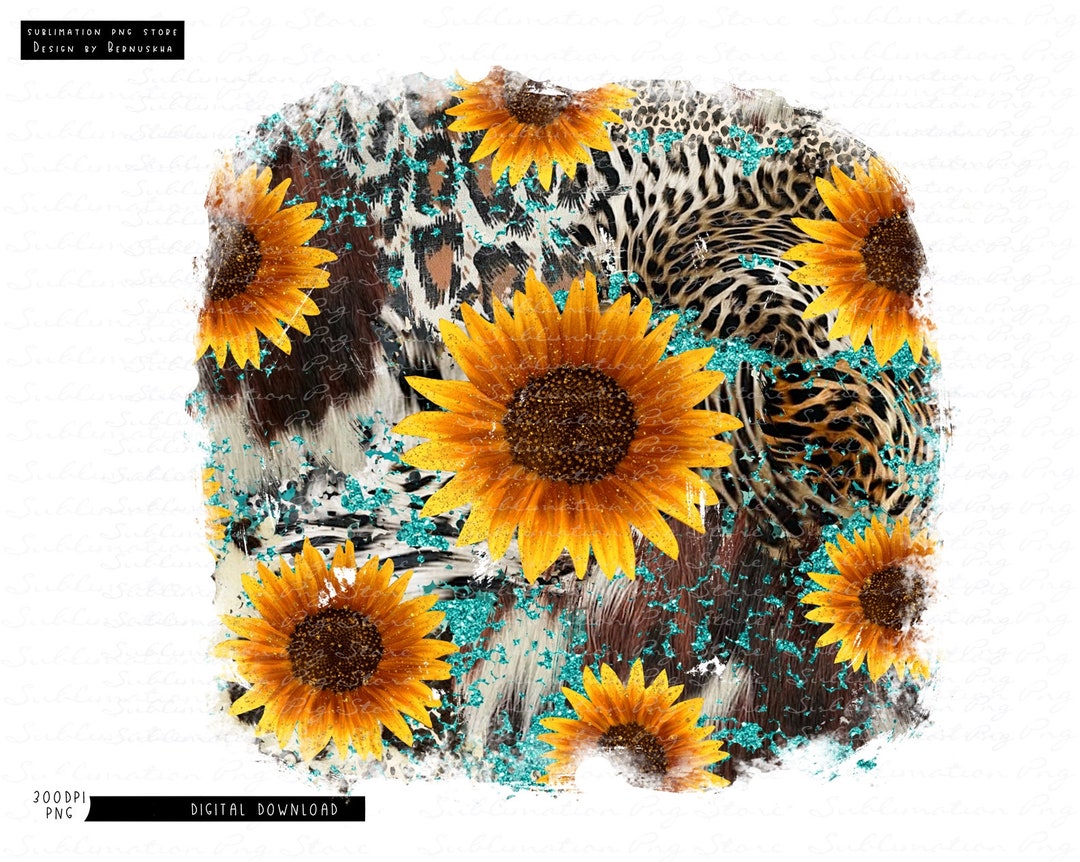 Distressed Cowhide Sunflower Leopard Background Png, Cowhide Background ...