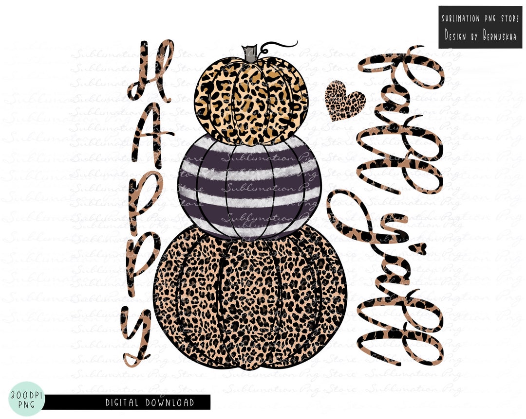 Happy Fall Y'all Png Sublimation Design Digital Download, Leopard ...