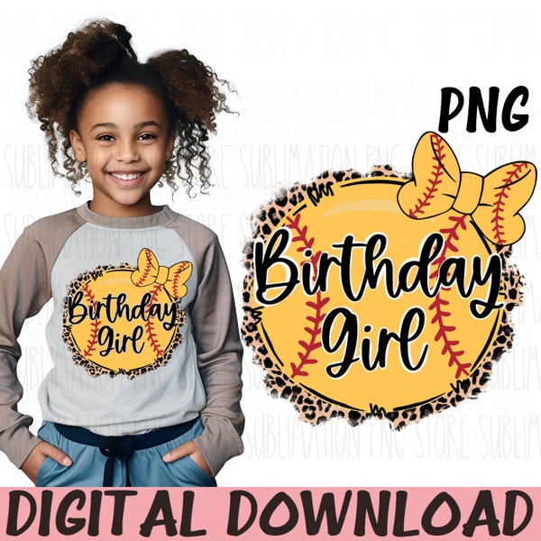 Softball Girl Birthday Card - Etsy