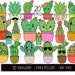 Cute Kawaii Cactus Clipart, Cactus Bundle, Cactus Clip Art, Kawaii ...