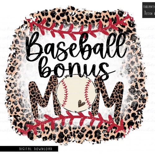 Softball Bonus Mom Digital Design Png Sublimation - Etsy
