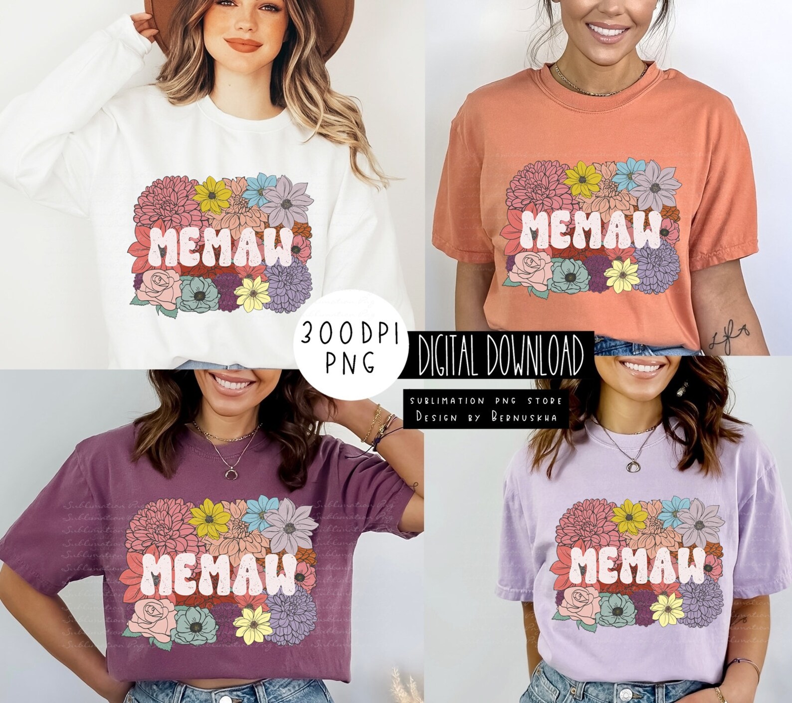 Memaw Png Memaw Sublimation Design Download Memaw Png for - Etsy