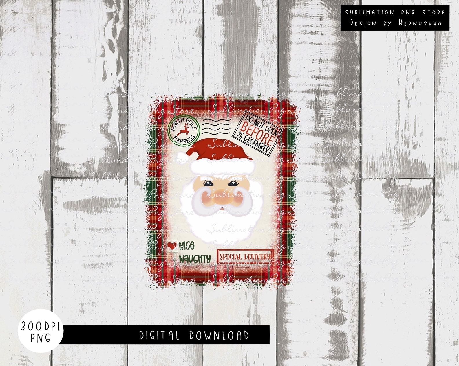 Santa Sack Png Sublimation Design Digital Download Christmas - Etsy