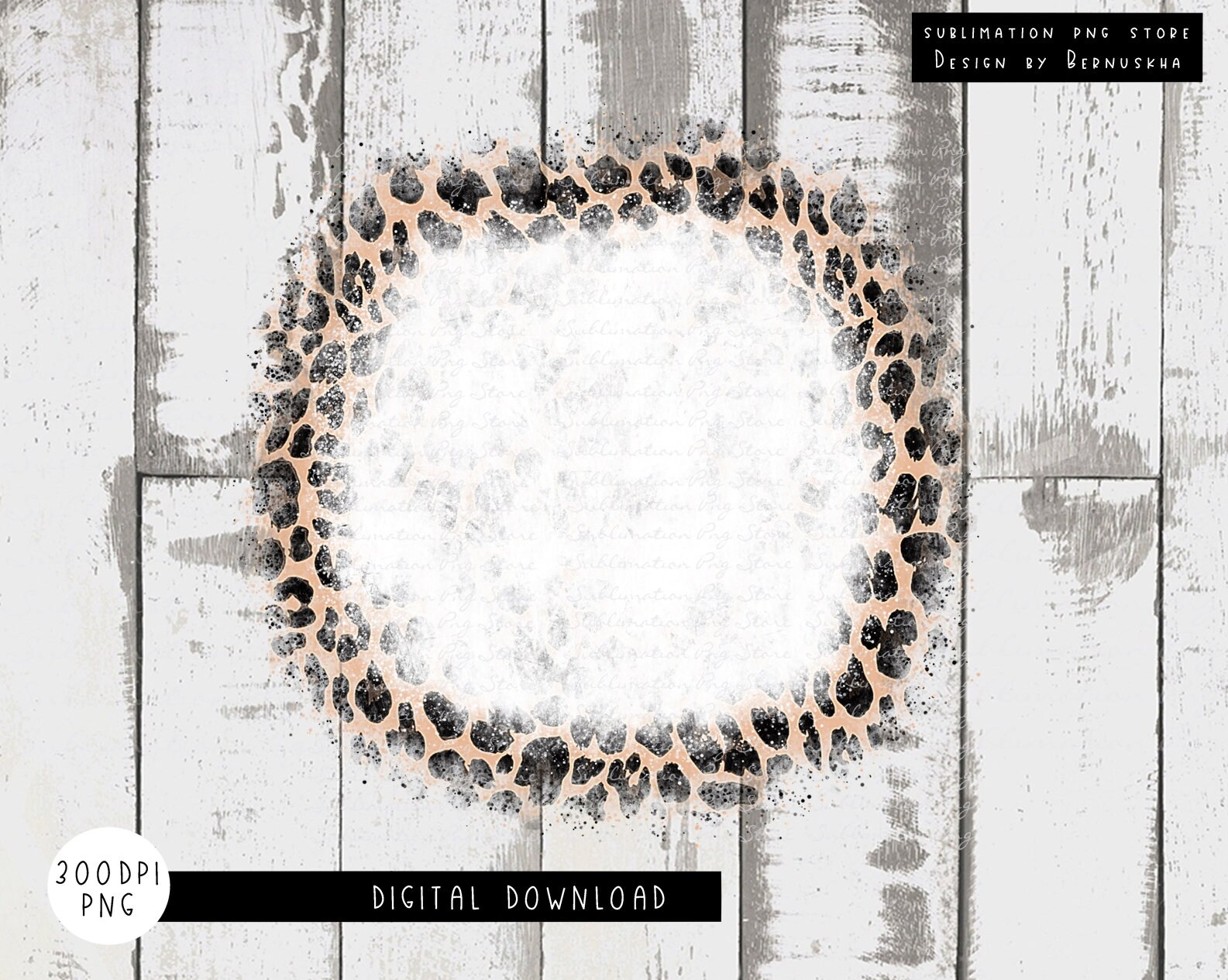 Distressed Leopard Background Sublimation Design Download - Etsy
