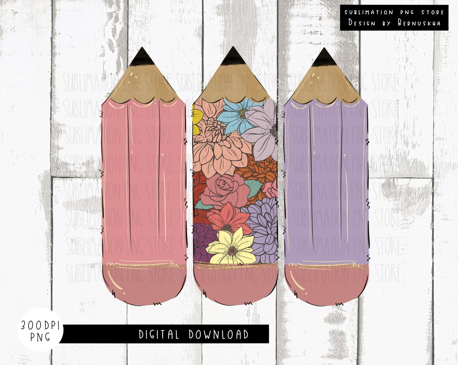 Pencil Trio Png Sublimation Design Download Pencils Png Back - Etsy