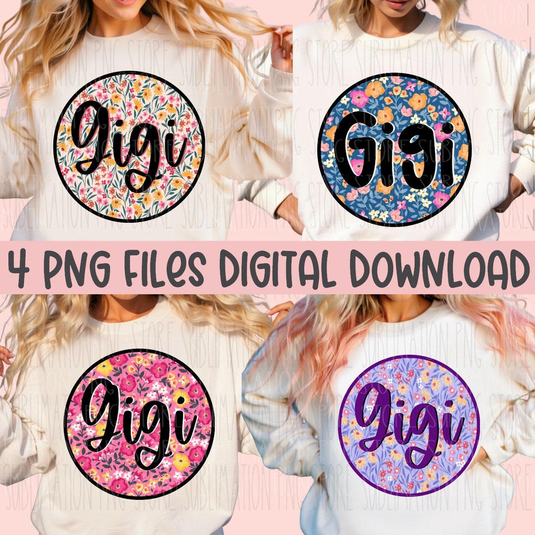 Gigi Bundle Blessed Gigi Png Sublimation Design Mother's Day Digital ...