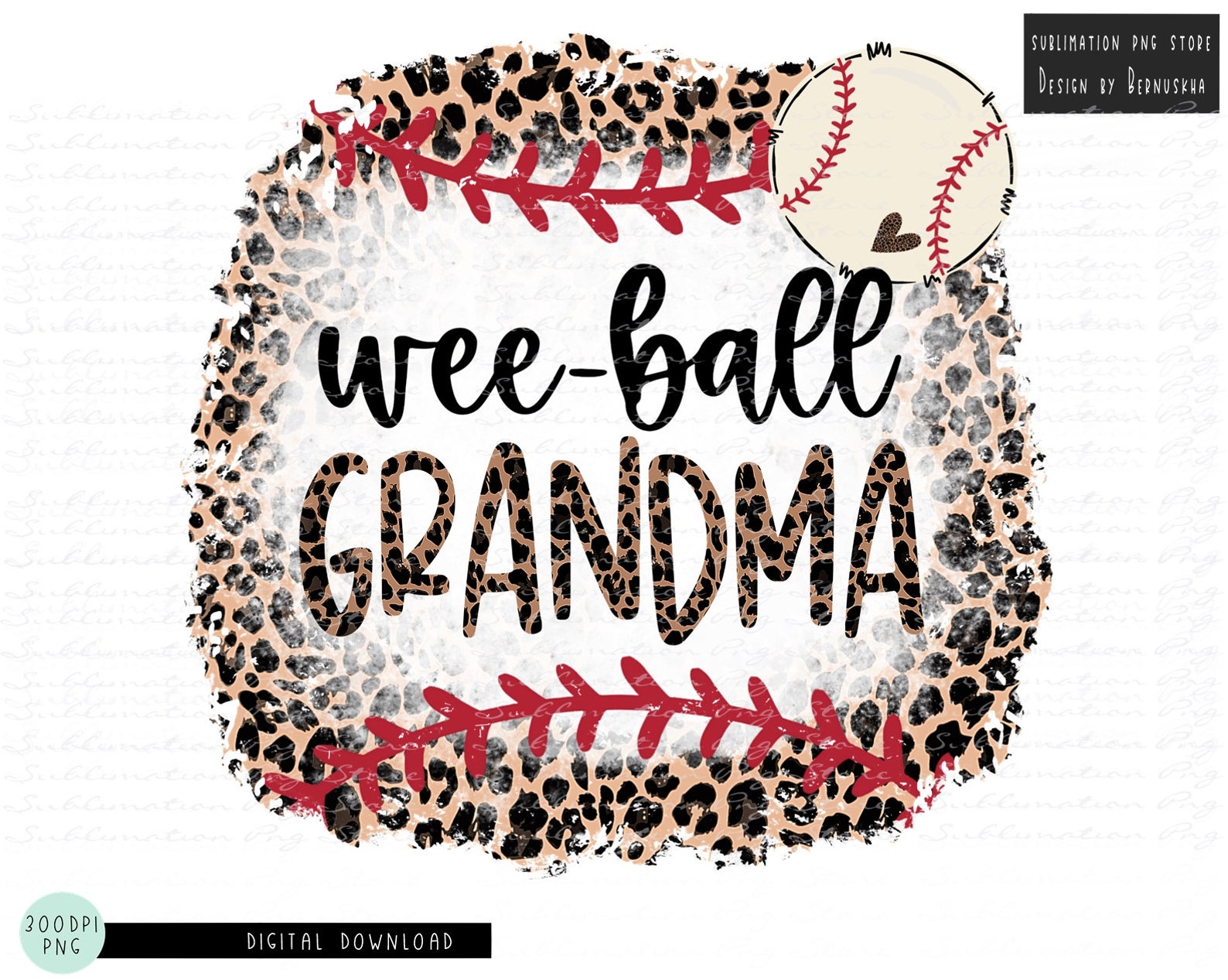 Wee-ball Grandma Png Sublimation Design Download Wee-ball - Etsy