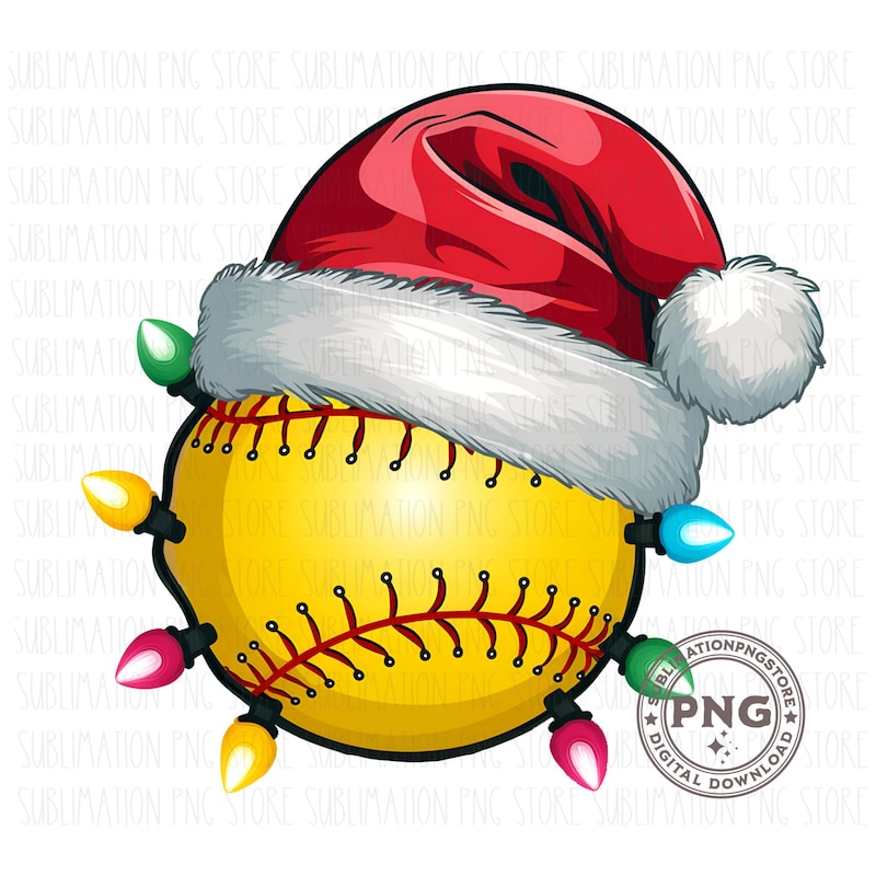 Softball Christmas - Etsy