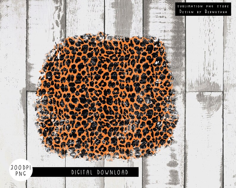 Distressed Leopard Background Sublimation Design Download - Etsy