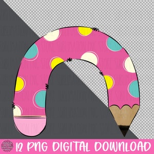 Pencils Png School Clipart Back to School Teacher Bundle Pencil Clip ...