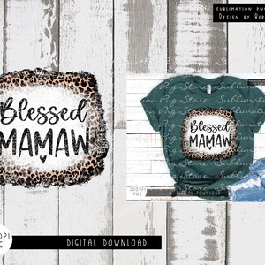 Blessed Mamaw Png Sublimation Design Download Blessed Mamaw | Etsy