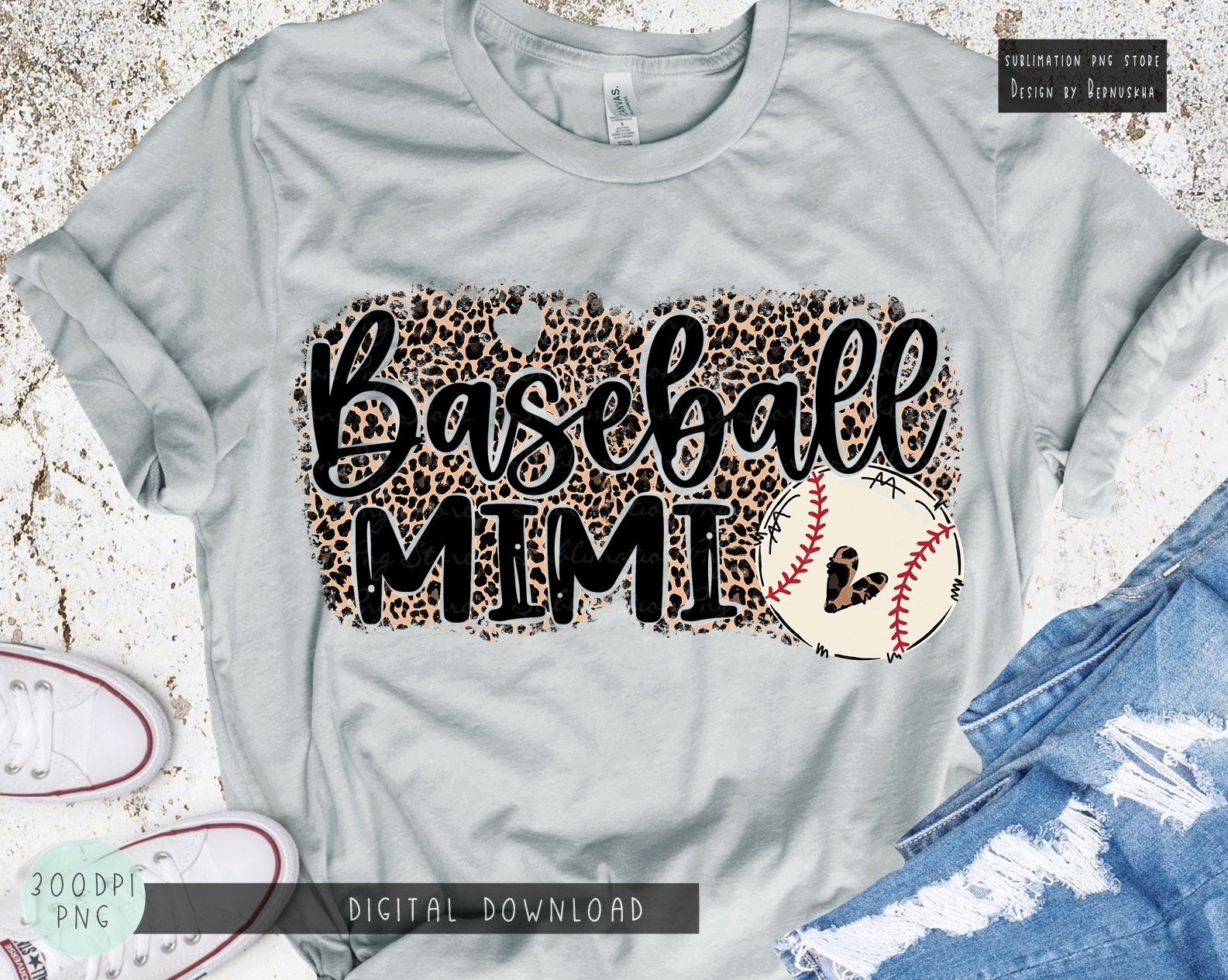 Baseball Mimi Png Sublimation Design Download Baseball Mimi - Etsy