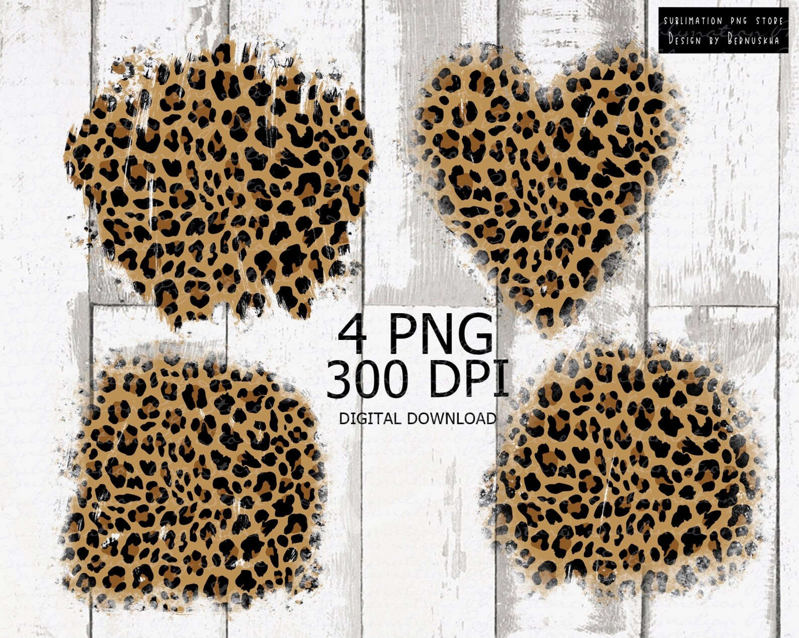 Distressed Leopard Print Png Sublimation Design Download - Etsy