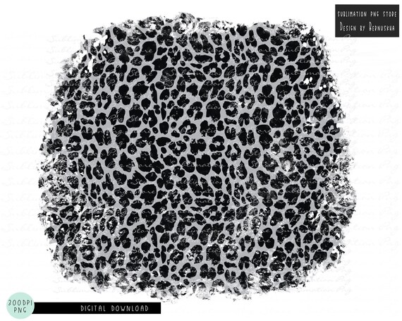 Distressed Leopard Background Sublimation Design Download | Etsy