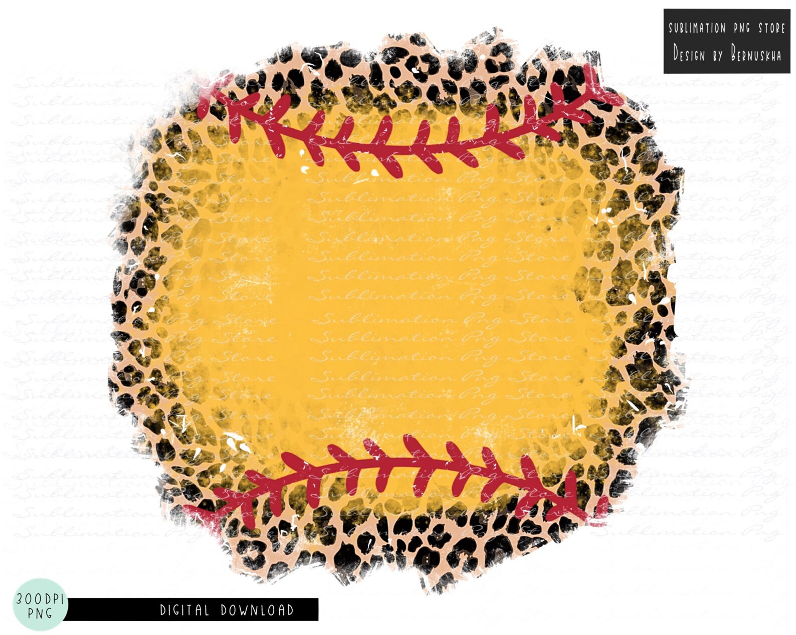 Distressed Leopard Softball Background Sublimation Design - Etsy