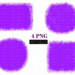Purple Bleach Effect Background Bundle, Bleach Effect Design Bundle for ...