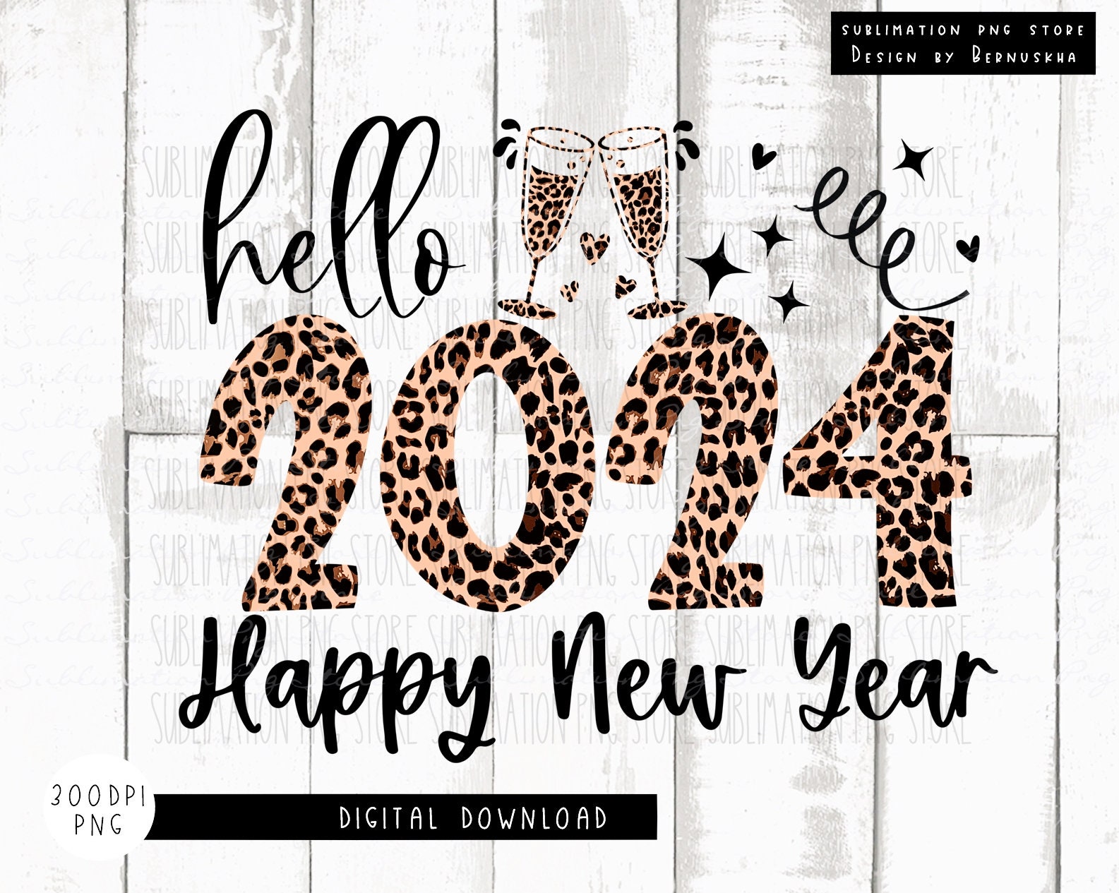Hello 2024 Png Sublimation Design Happy New Year Png 2024 - Etsy Australia