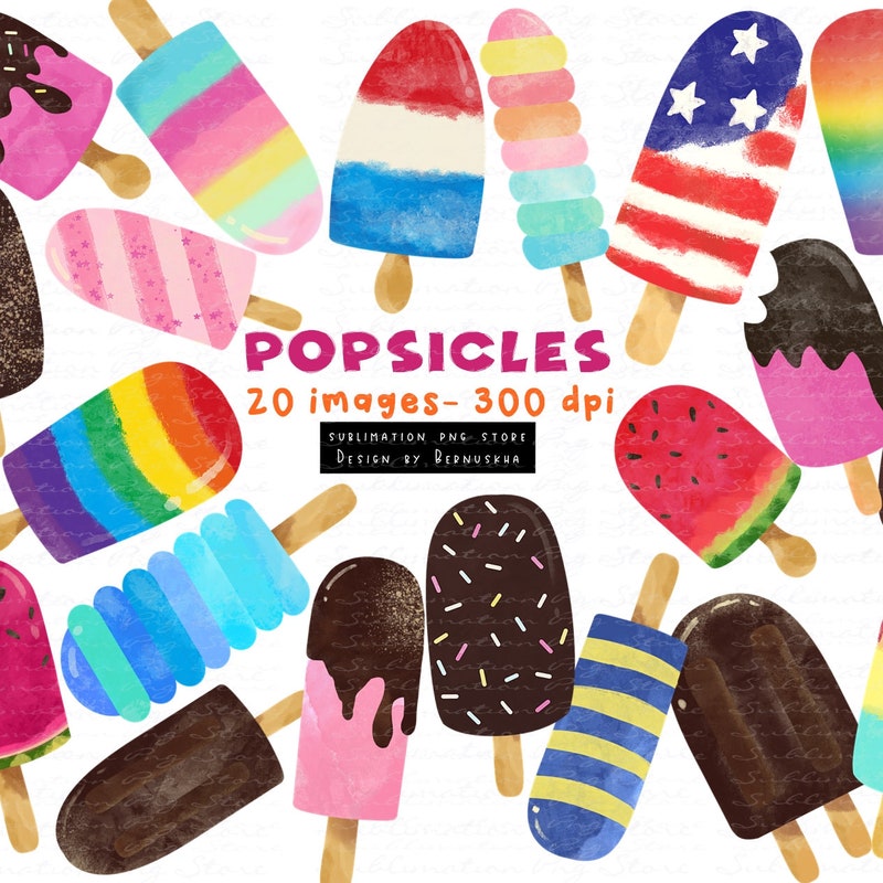 Popsicles Clip Art - Etsy