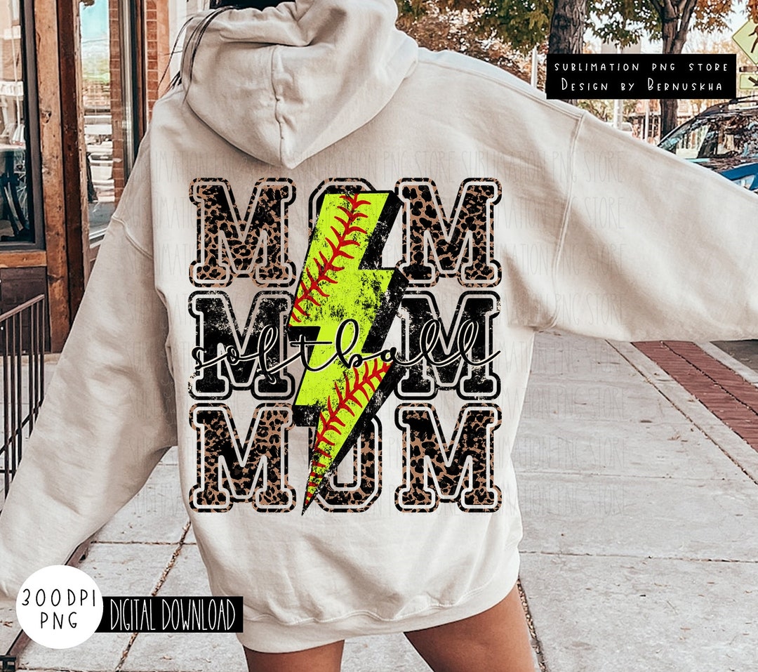 Distressed Softball Mom Png Sublimation Design Download, Mom Png ...