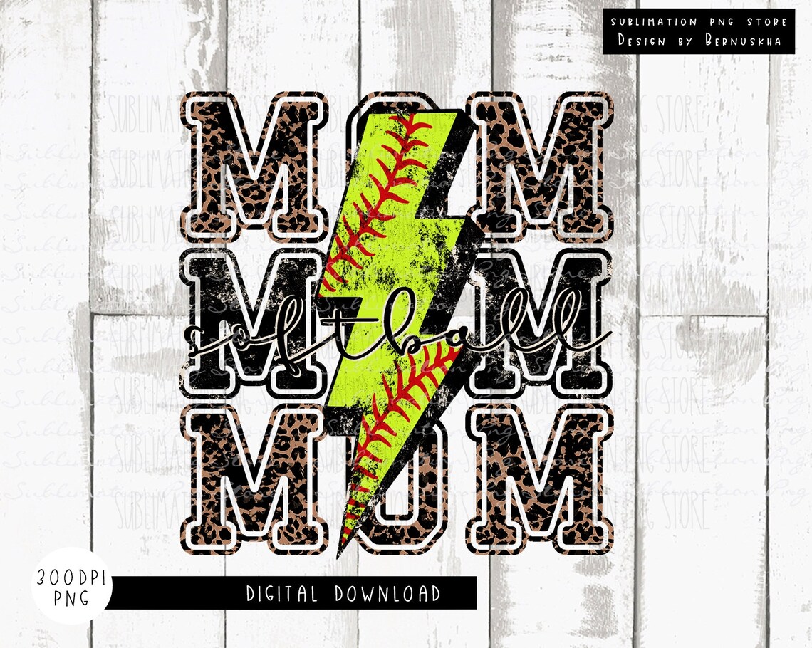 Distressed Softball Mom Png Sublimation Design Download Mom - Etsy