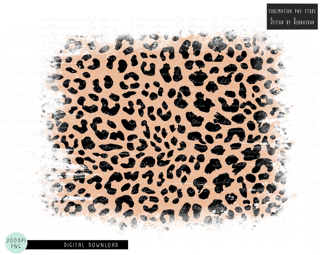 Distressed Leopard Background Sublimation Design Download, Cheetah ...