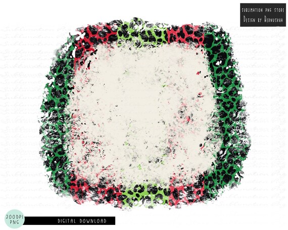 Distressed Leopard Background Sublimation Design Download | Etsy