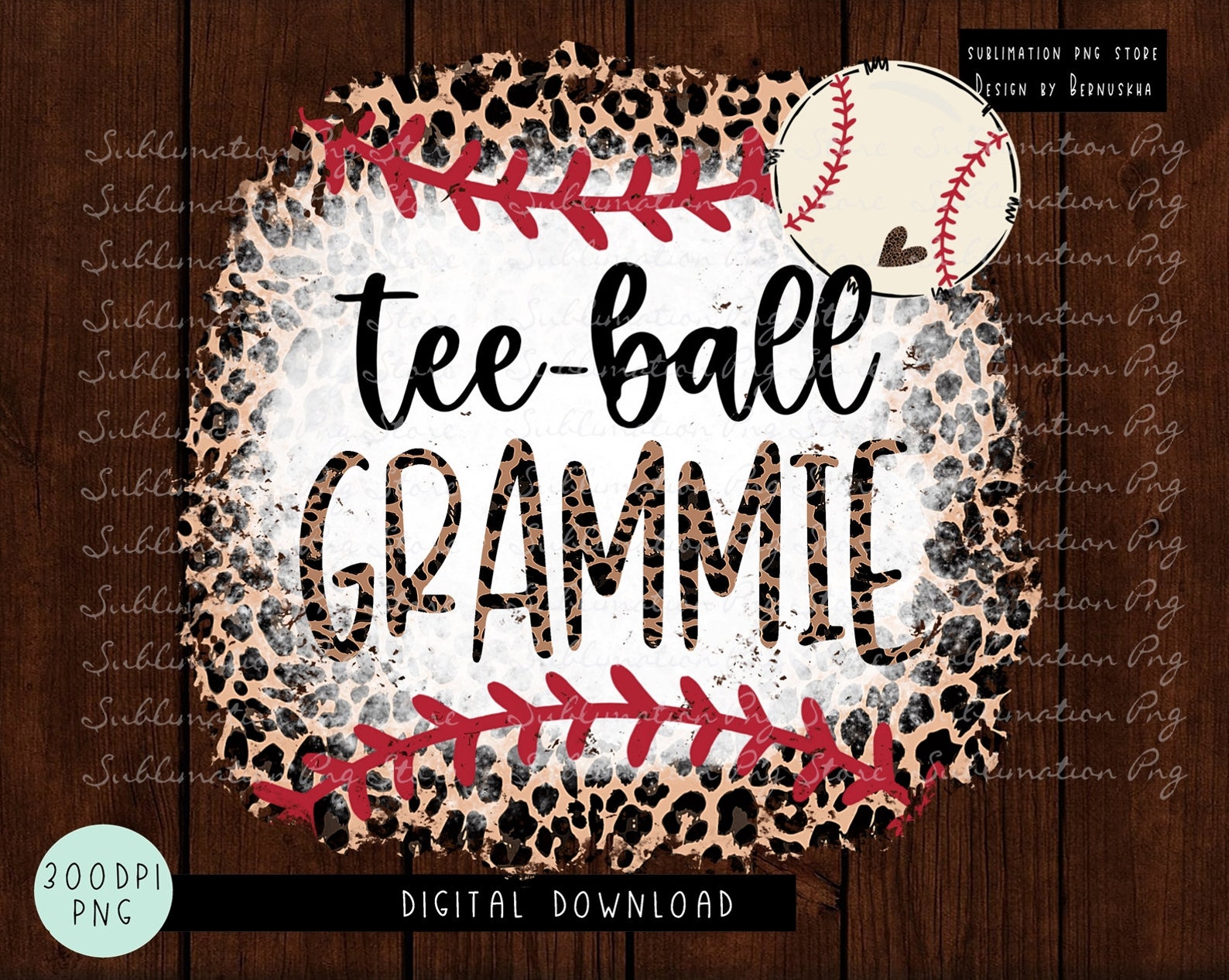 Tee-ball Grammie Png Sublimation Design Download Tee-ball - Etsy