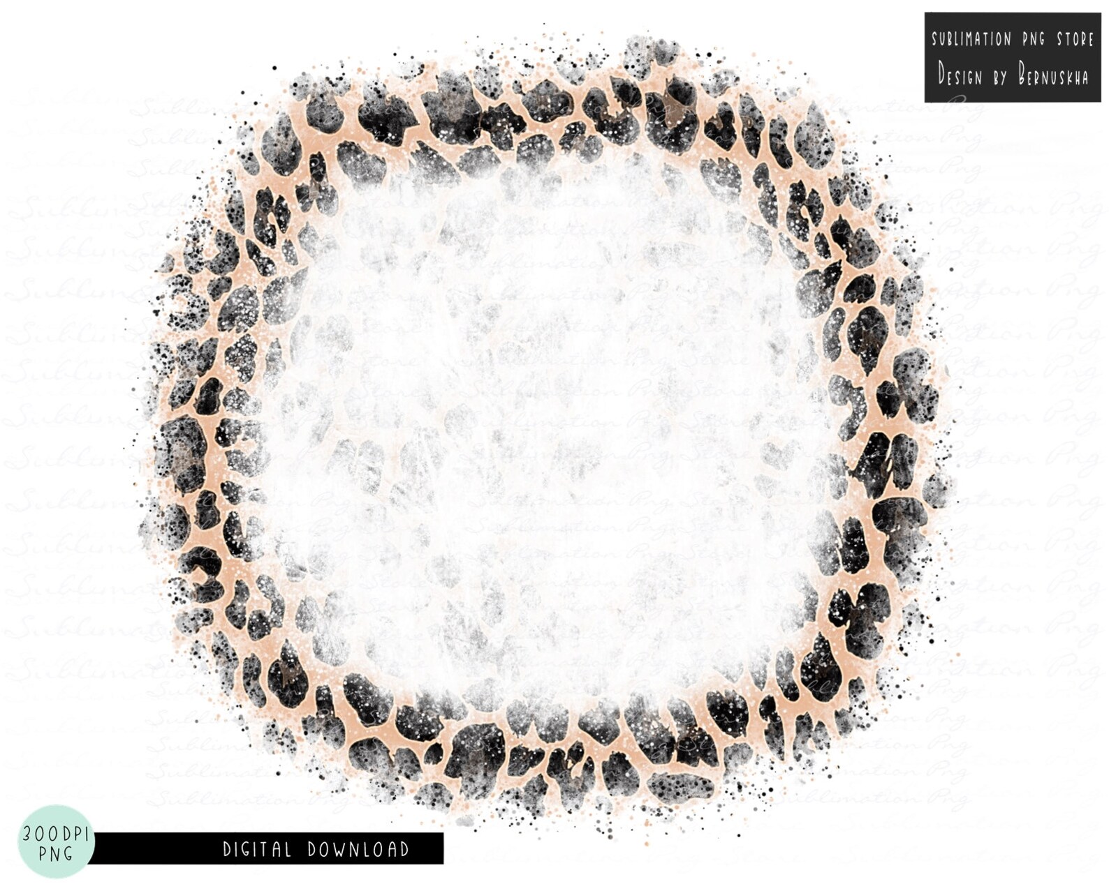 Distressed Leopard Background Sublimation Design Download - Etsy