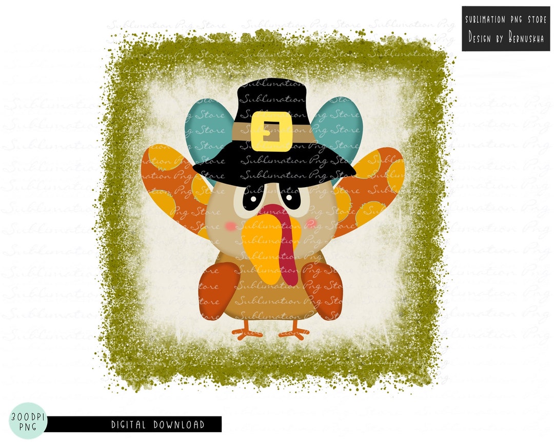 Turkey Png Sublimation Design Digital Download, Thanksgiving Png, Boy ...