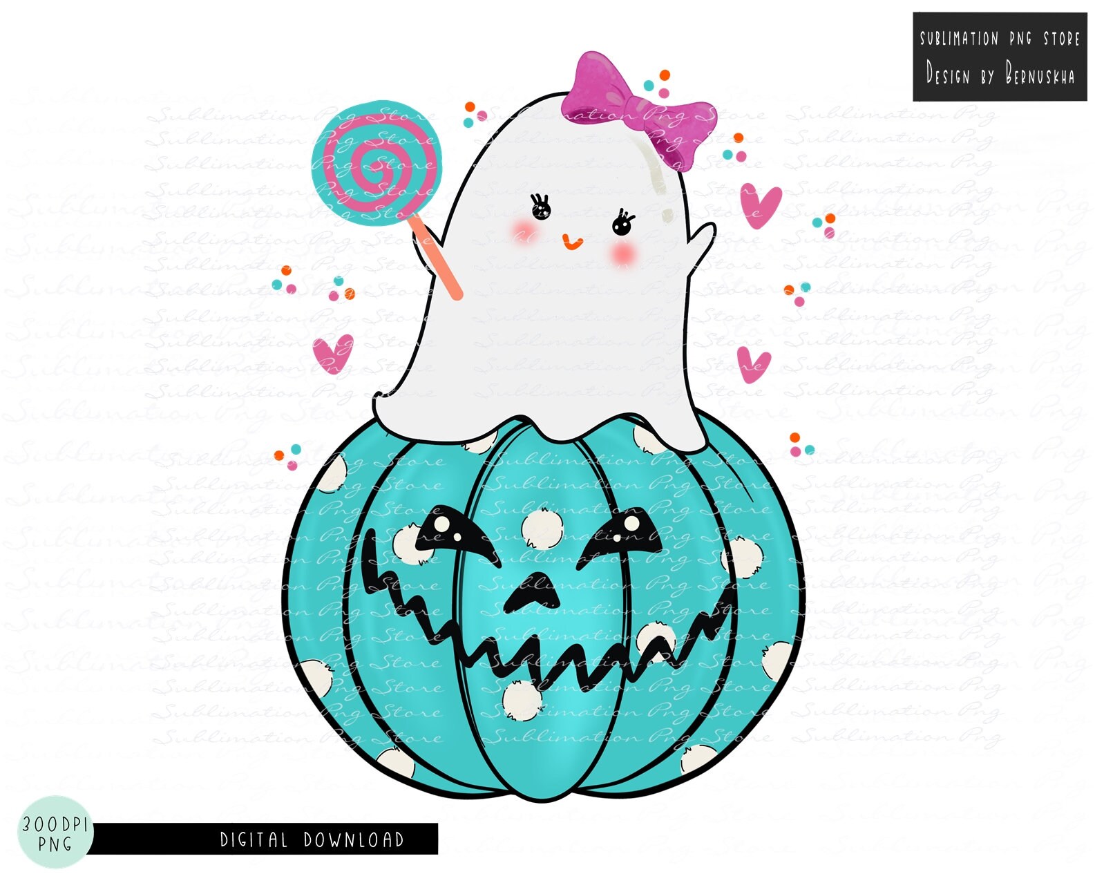 Cute Halloween Girl Ghost Png Sublimation Design Digital | Etsy