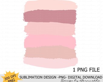 Pink Brush Strokes Background Sublimation Design Gold Stroke | Etsy