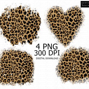 Distressed Leopard Print Png Sublimation Design Download, Leopard ...