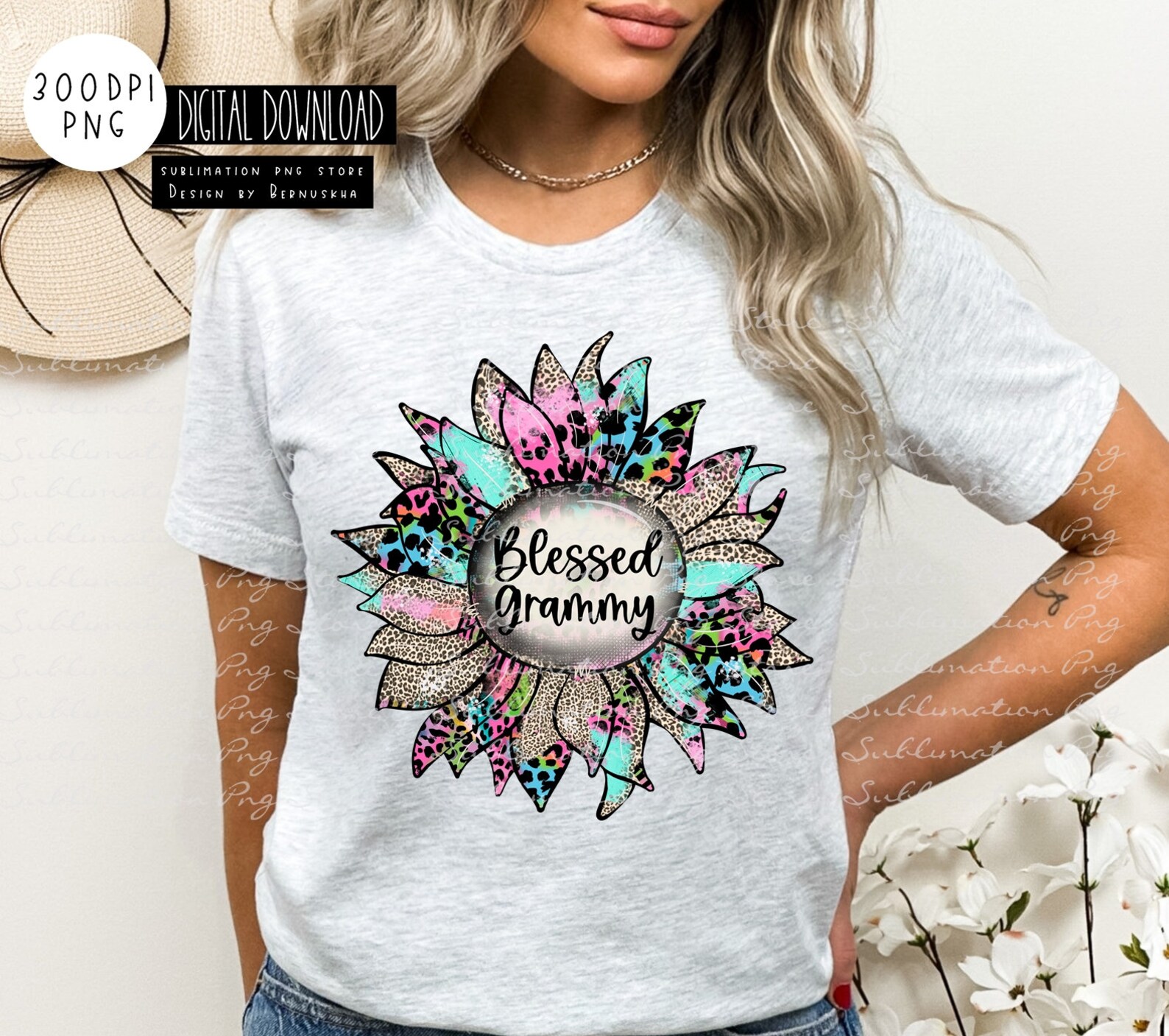 Blessed Grammy Png Sublimation Design Download Blessed Png - Etsy