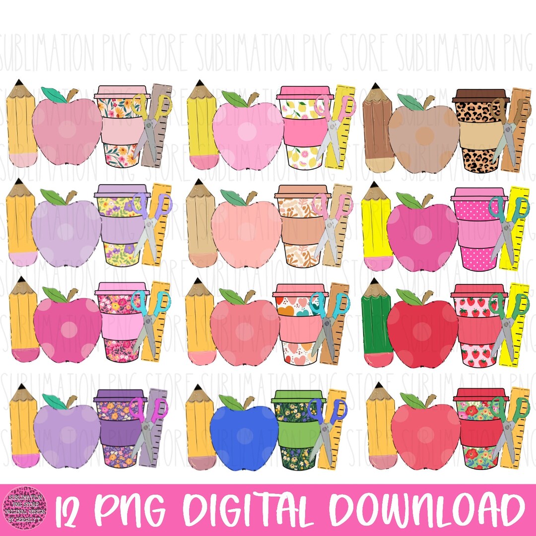 Teacher Clipart Png School Clip Art Back to School Teacher Coffee Png ...