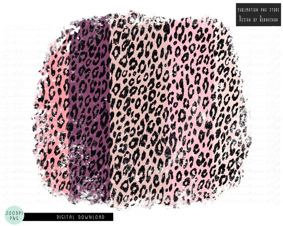 Distressed Leopard Background Sublimation Design Download - Etsy