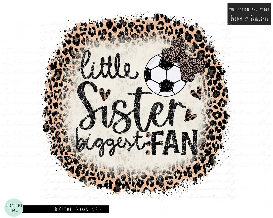 Leopard Soccer Png Sublimation Design Download Soccer Little - Etsy