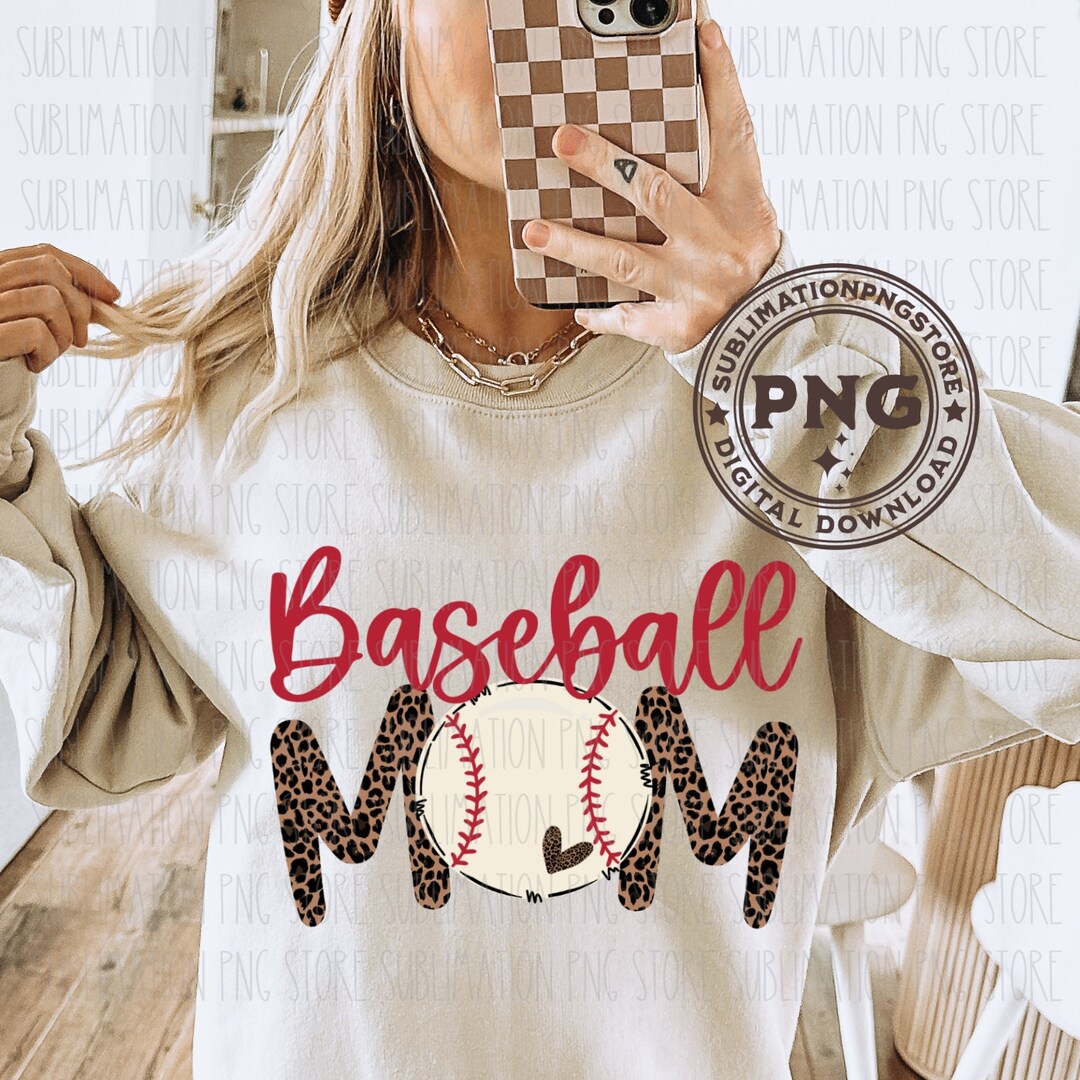 Leopard Baseball Mom Png Sublimation Design Digital Download - Etsy