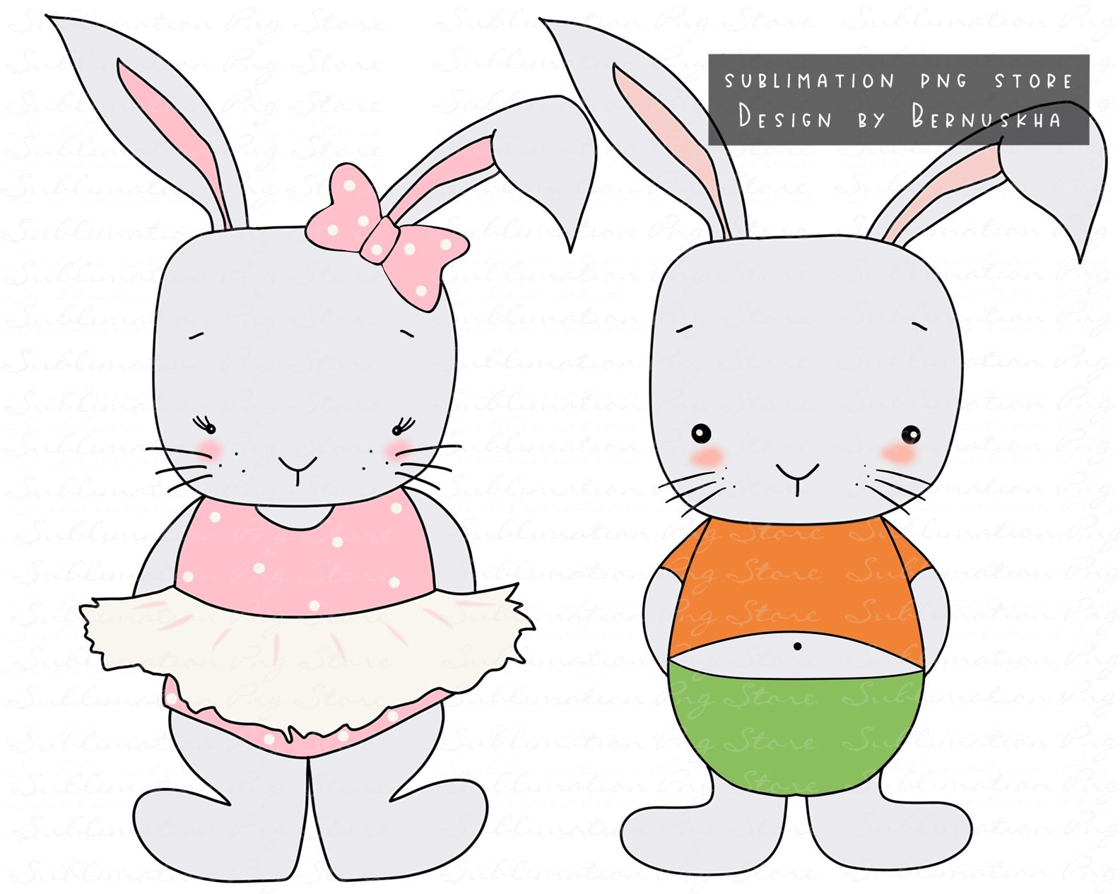 Easter Png Clipart Easter Bunny Clip Art Easter Png Easter | Etsy