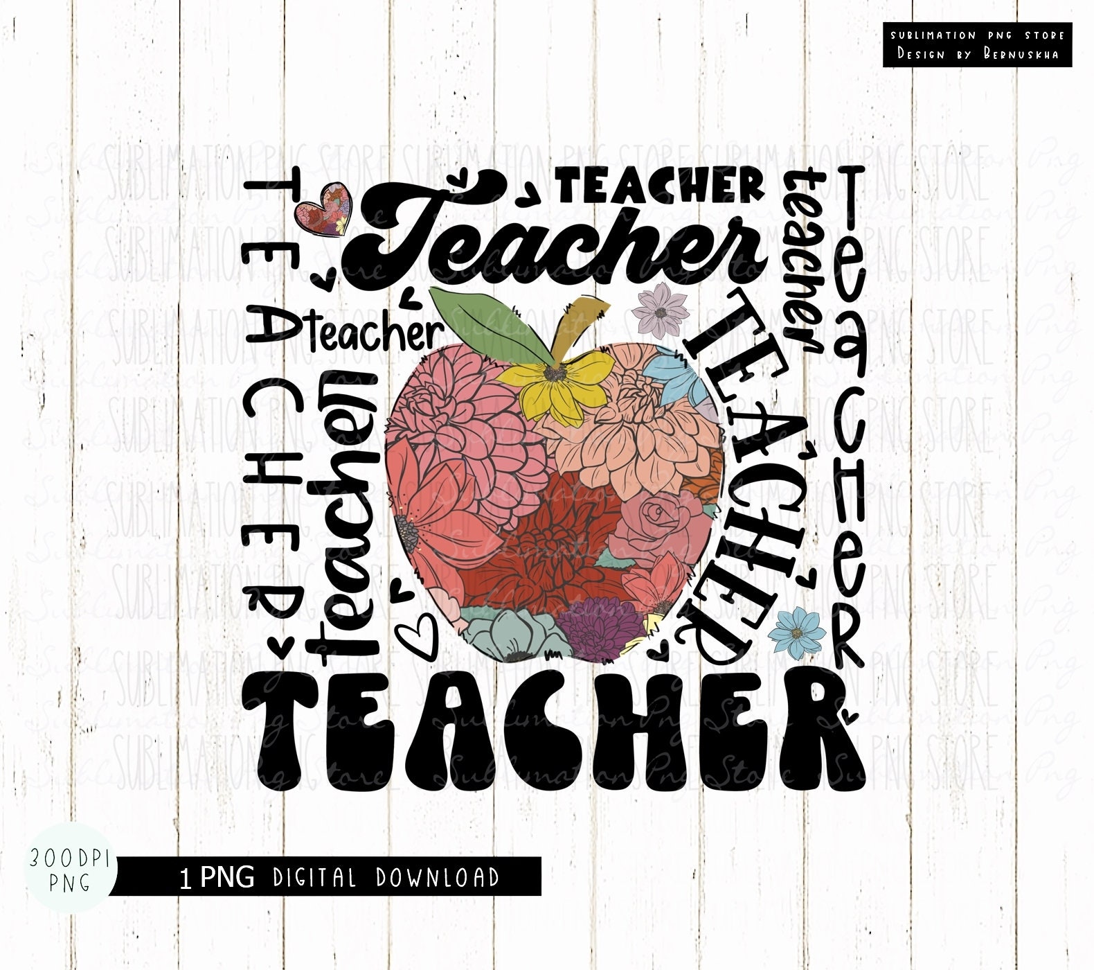Teacher Png Back to School Png Teacher Apple Png Teacher - Etsy