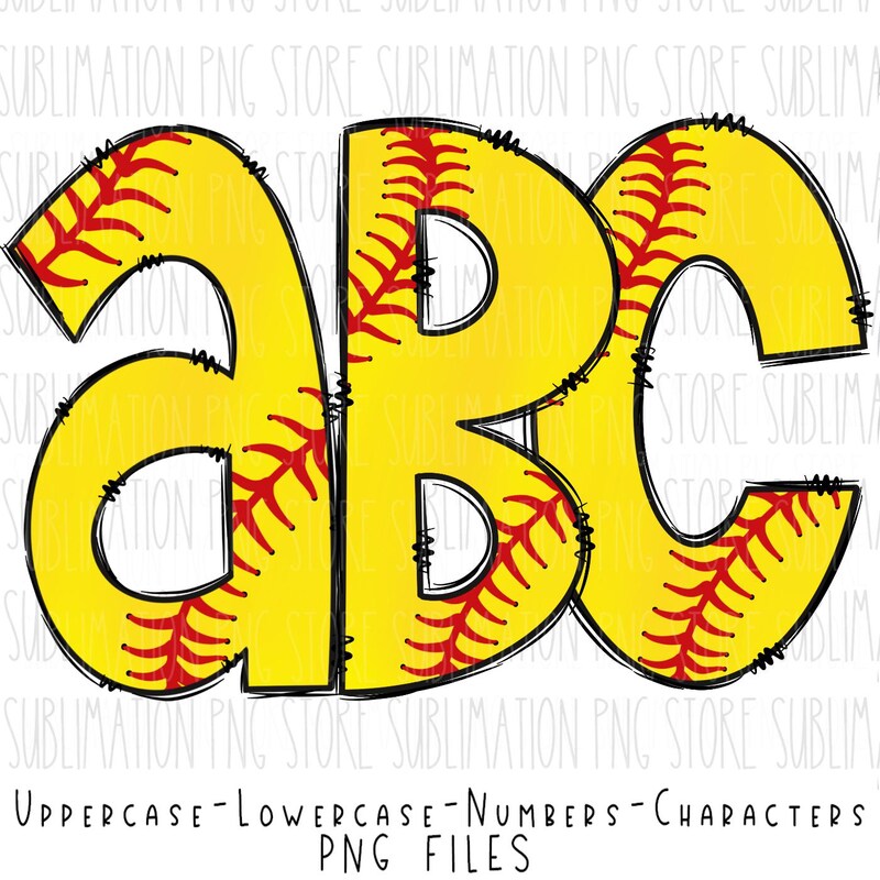 Softball Letters - Etsy